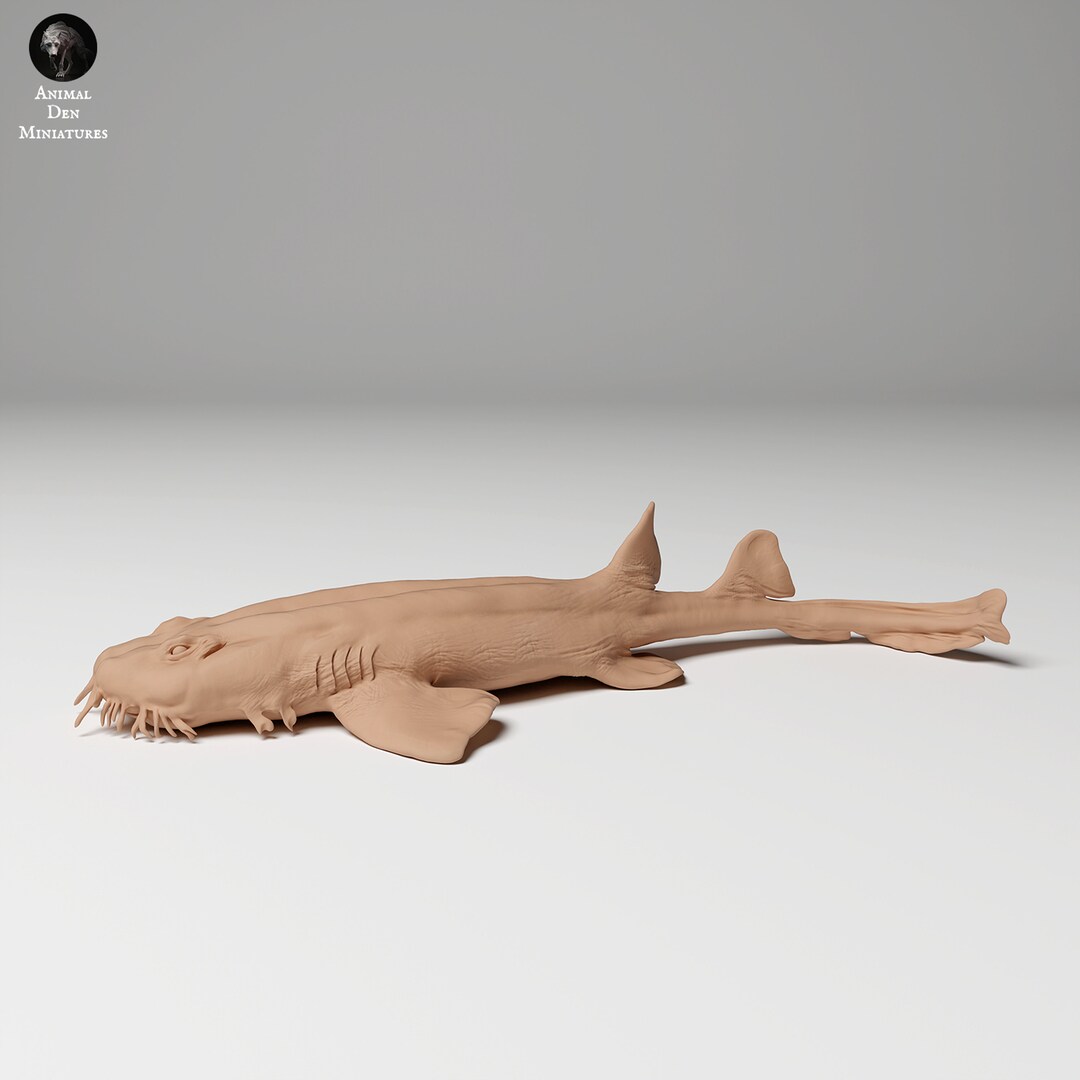 Wobbegon Shark – Animal Den Miniatures: 3d Printed Model Roleplay Rpg ...