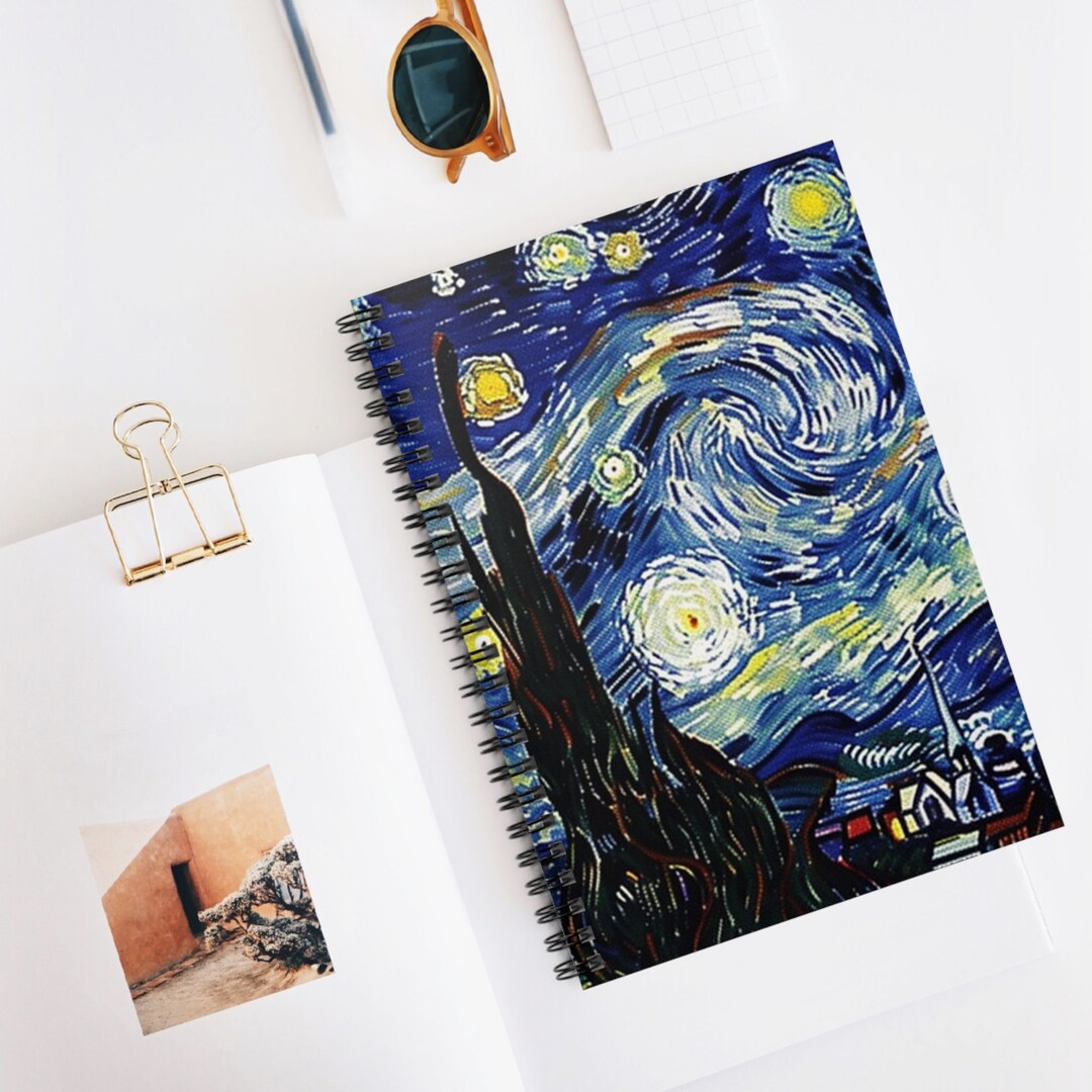 Notebook Vincent Van Gogh the Starry Night Design Notebook Gift Van ...