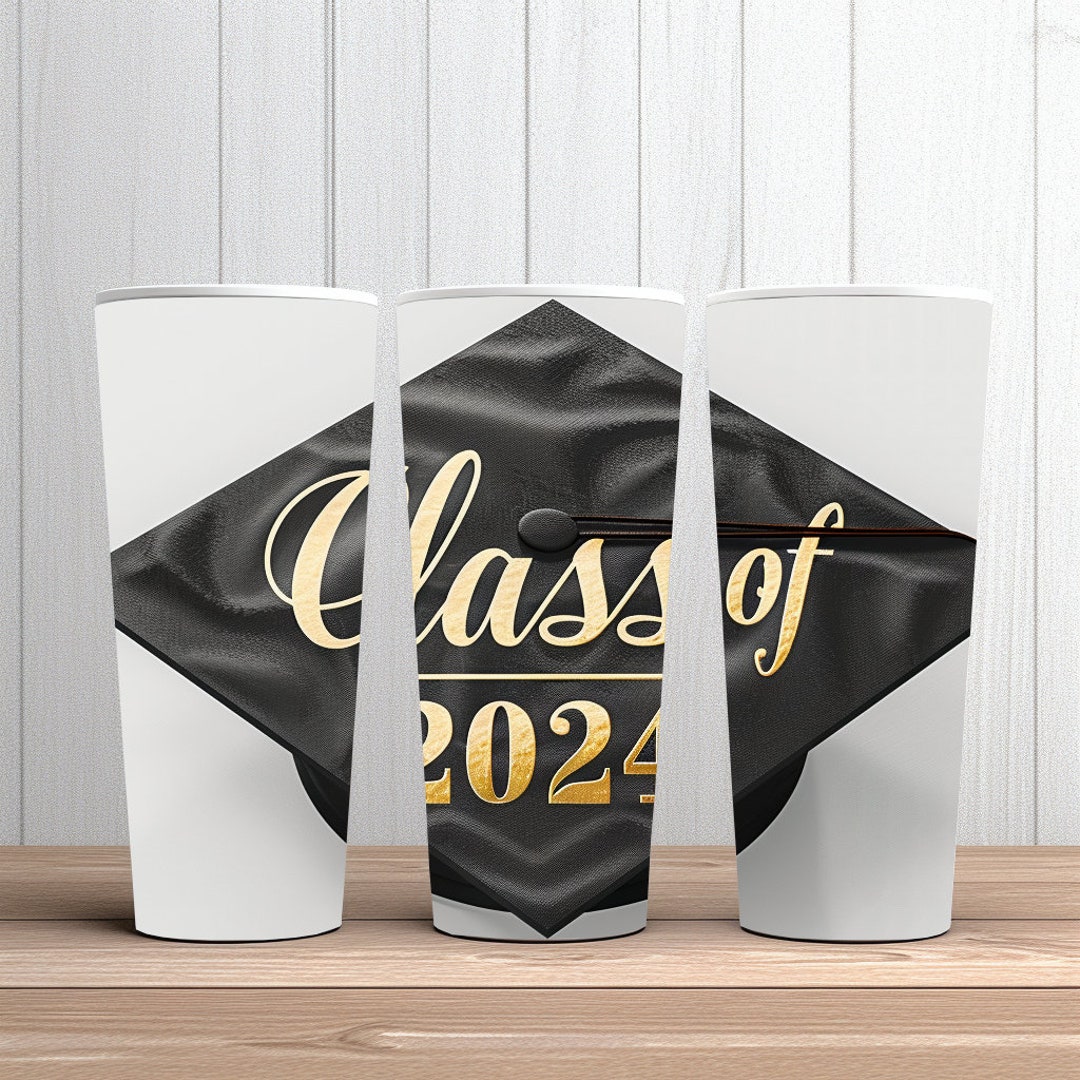 Tumbler Class of 2024 Graduation Hat Graduate Gift Tumbler Graduation ...