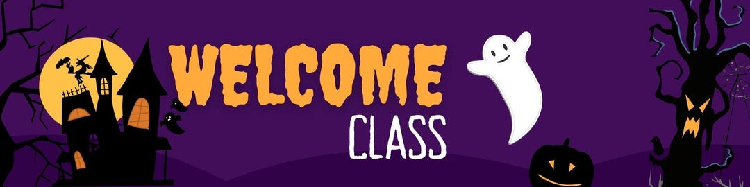 Halloween Google Classroom Banners Bundle - Etsy