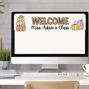 Fall Name Google Classroom Banner - Etsy
