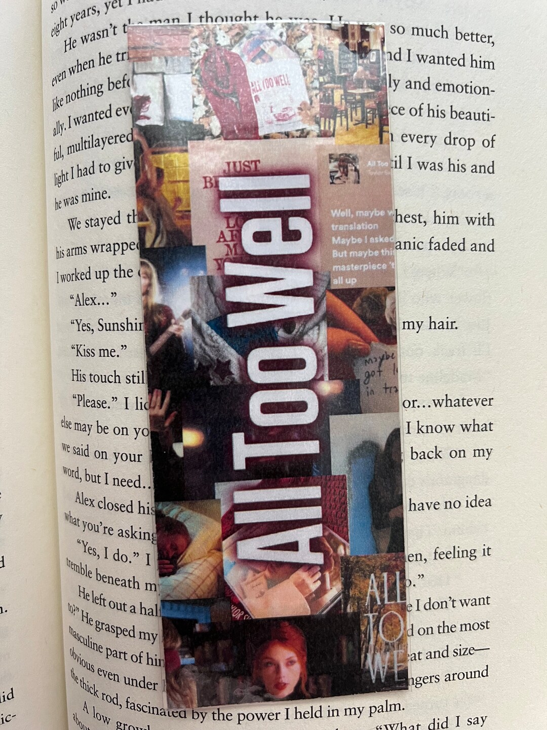 Taylor Swifts all Too Well Red Album Aesthetic Bookmark - Etsy