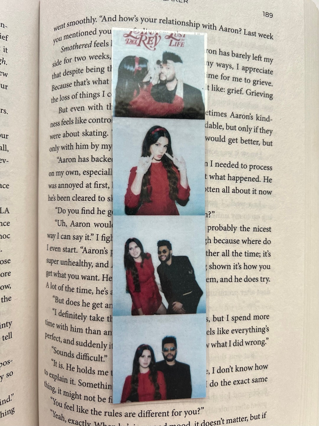 Lana Del Rey and the Weeknd Aesthetic Bookmark - Etsy