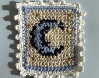 Crochet Heart With Arrow Postage Stamp Pattern Coaster/tapestry/ Wall ...