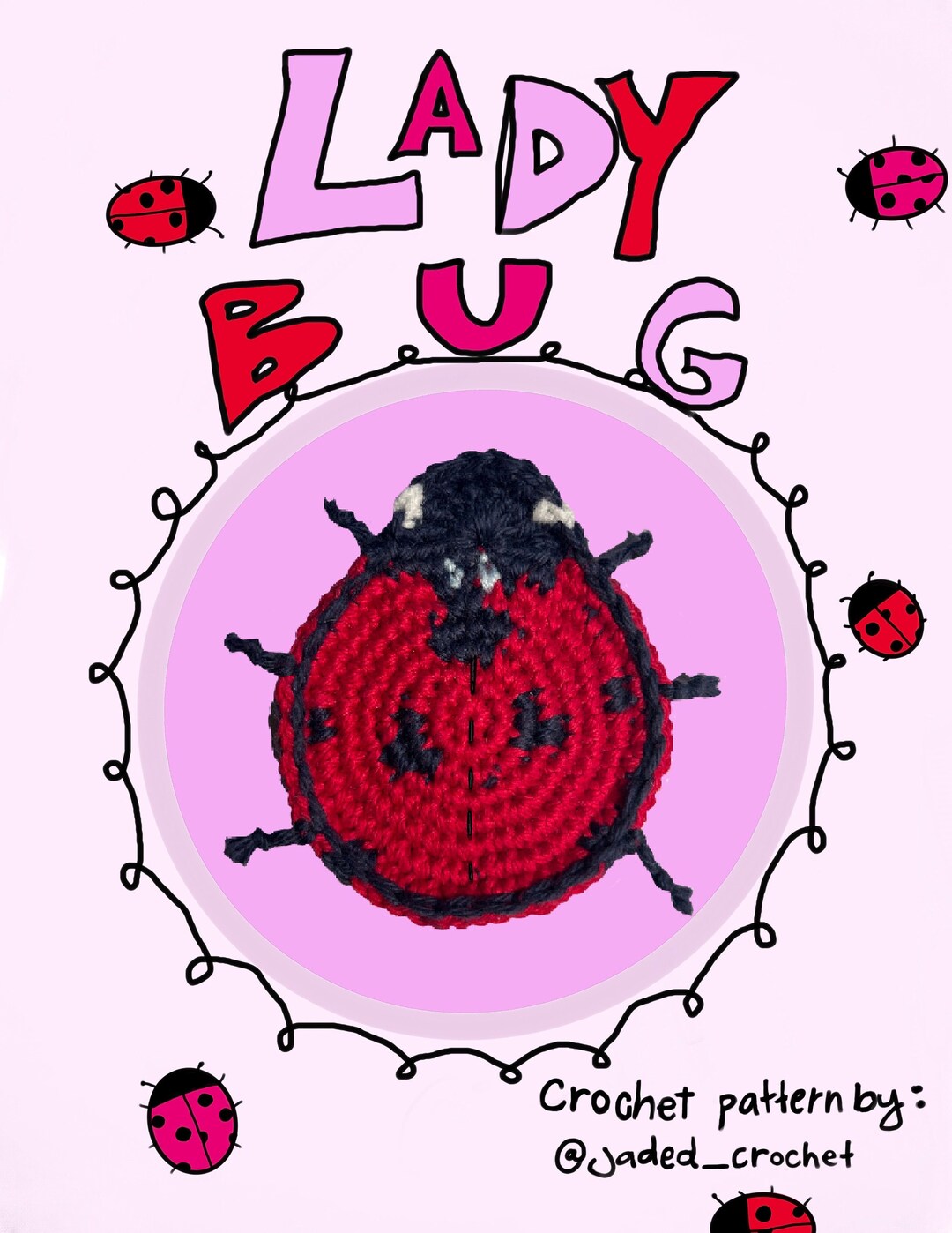 Crocheted Ladybug Coaster/tapestry/etc Pattern - Etsy