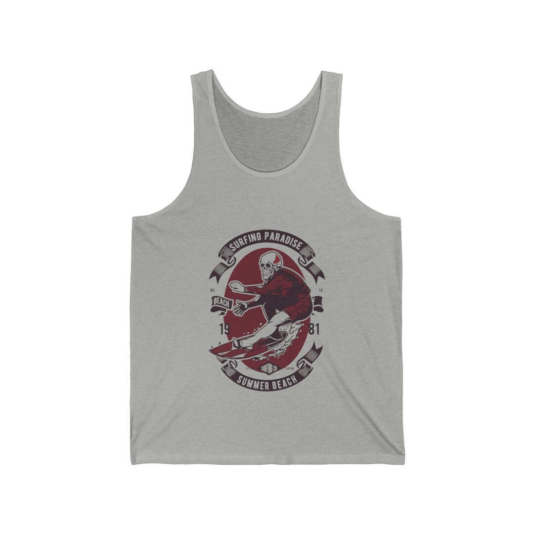 Surfer Paradise Tank for Men, Vintage Classic Surfer Tank, Beach ...