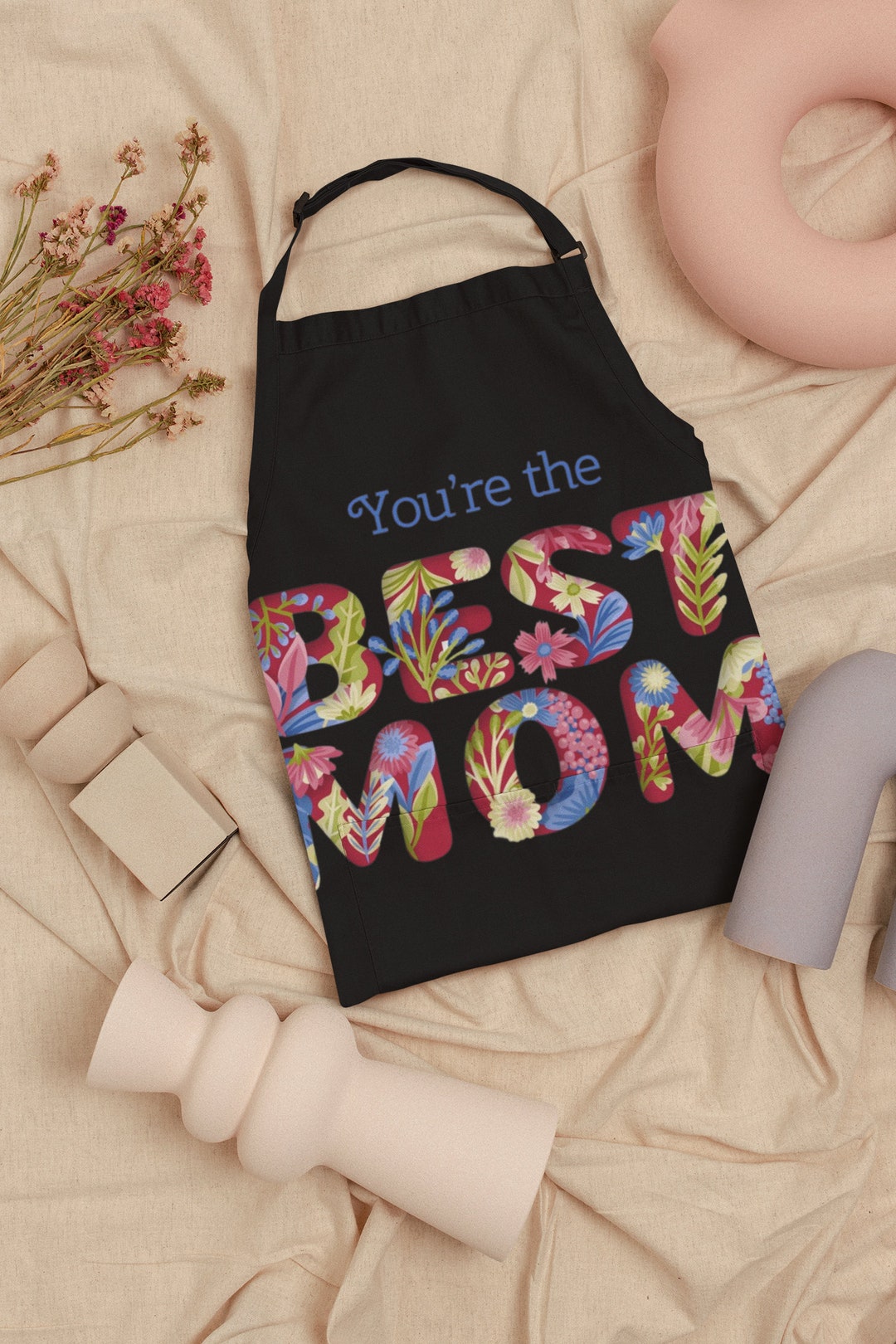 You're the BEST MOM Apron, 5-color Straps AOP - Etsy