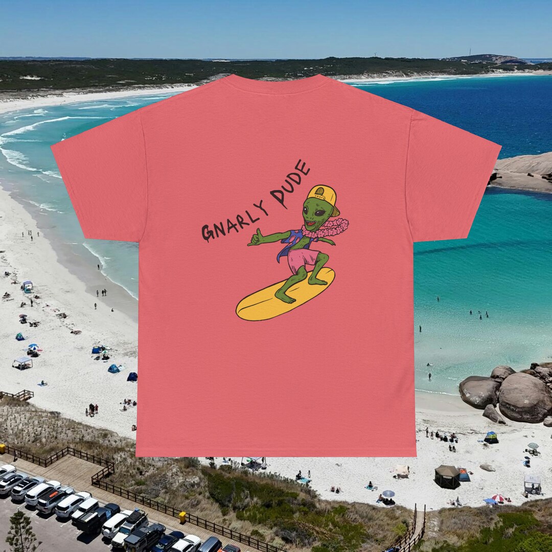 Unisex Alien Aloha Surf Wave Beach Sun Sand Ocean Board Ride Chill ...