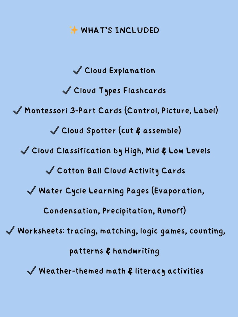 Cloud Spotter Activity Packs | Clouds Identification | Clouds Worksheet ...