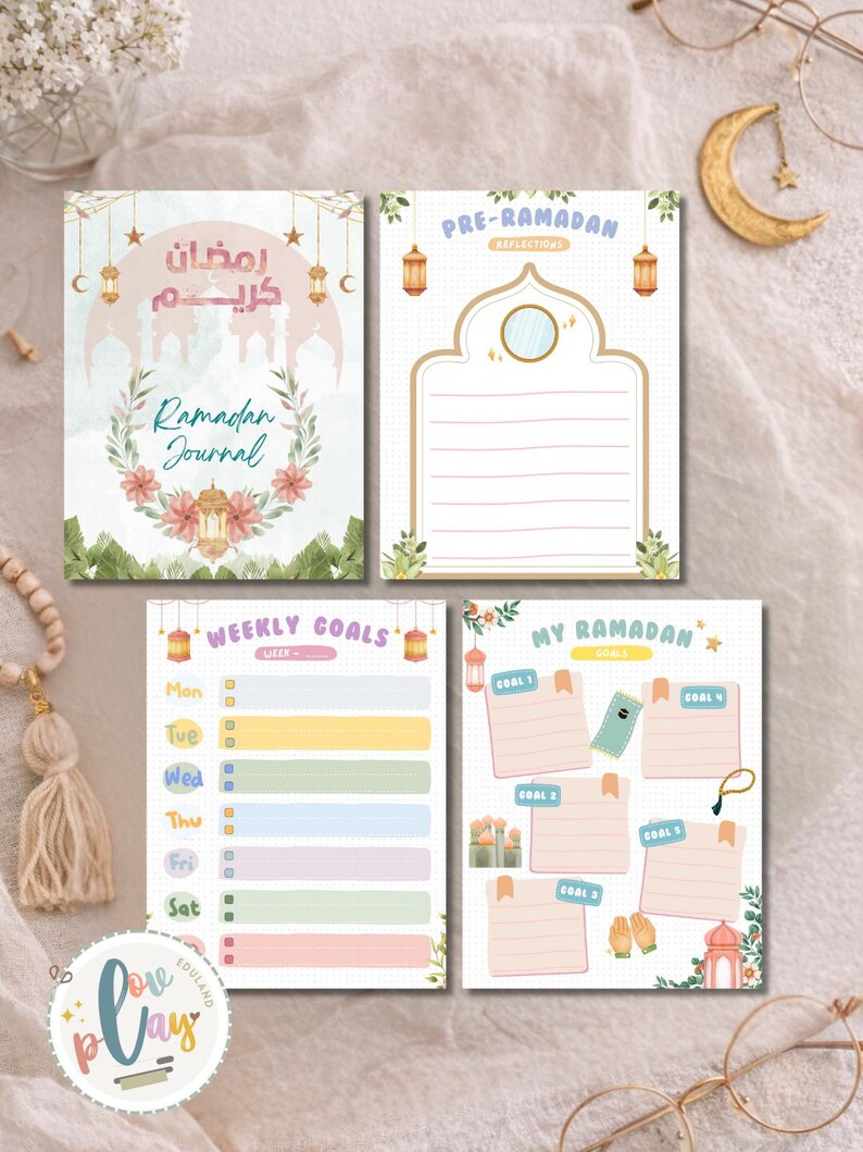 Ramadan Journal Printable | Islamic Planner, Quran Tracker (PDF ...
