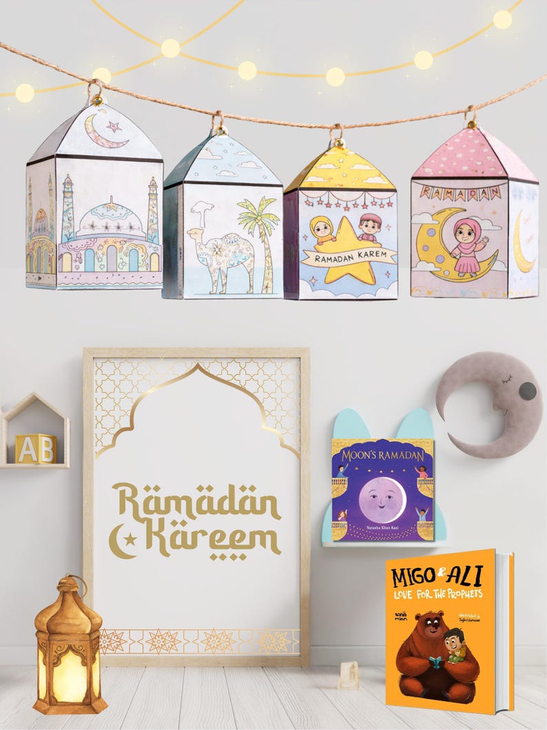 DIY Ramadan Lantern Printable | Ramadan Kids Craft Activity (PDF ...