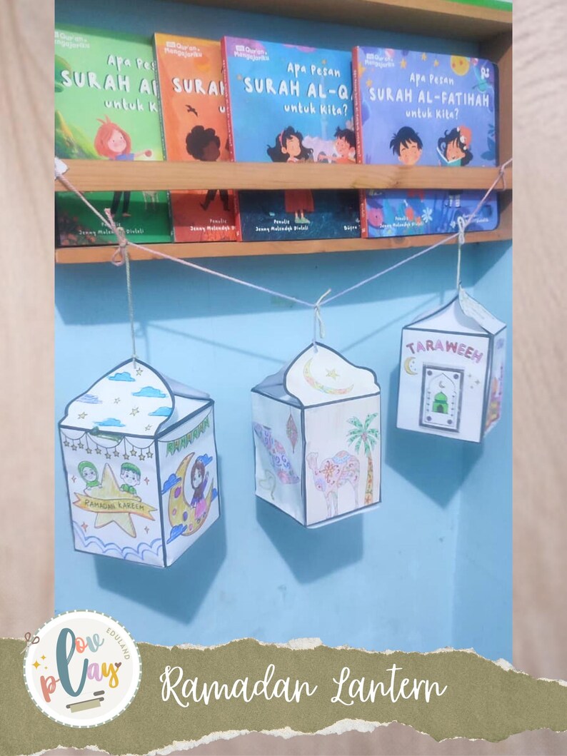 DIY Ramadan Lantern Printable | Ramadan Kids Craft Activity (PDF ...