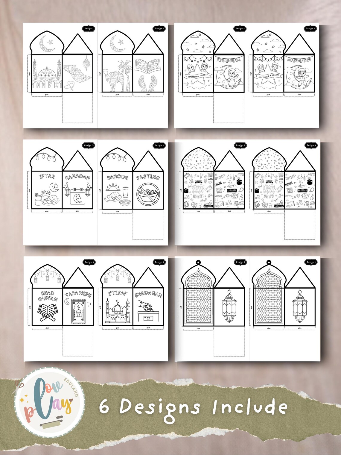 DIY Ramadan Lantern Printable | Ramadan Kids Craft Activity (PDF ...