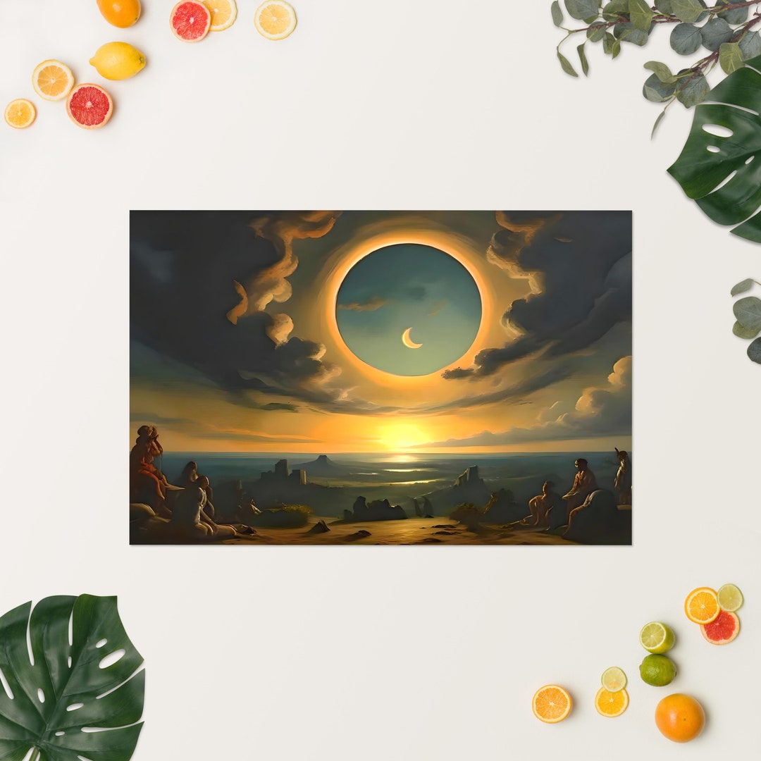 Fictional Eclipse, Eugene Delacroix Style Poster, Rogue 68 Design - Etsy