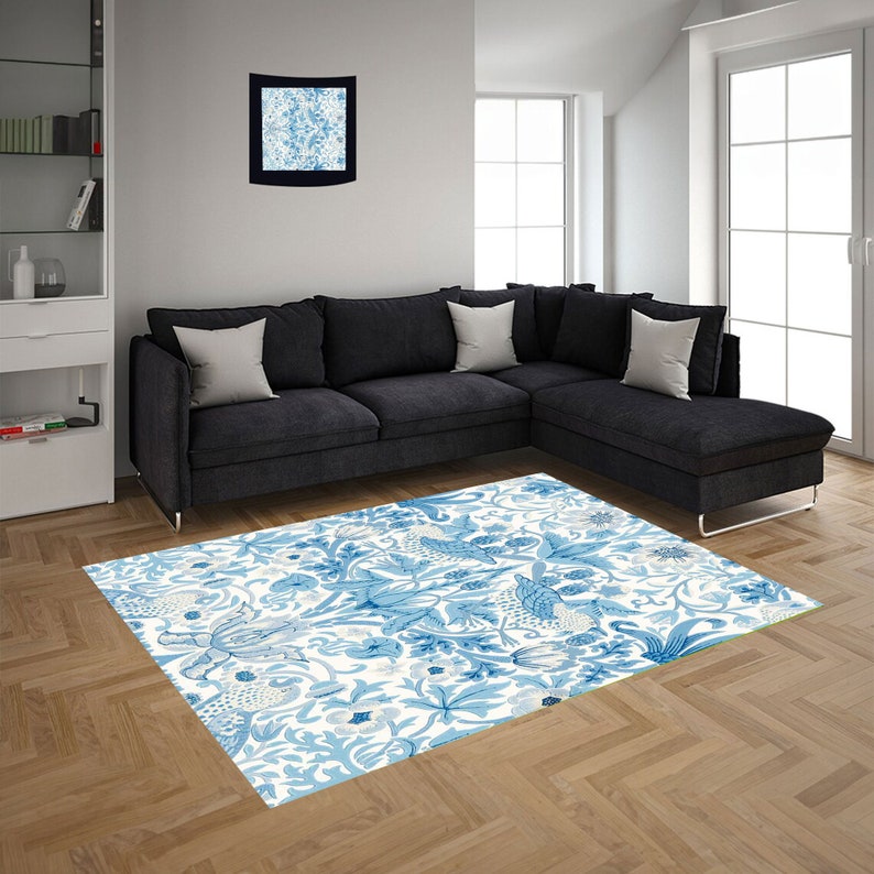 William Morris Exhibition Poster Rug, William Morris Rug, Art Nouveau ...