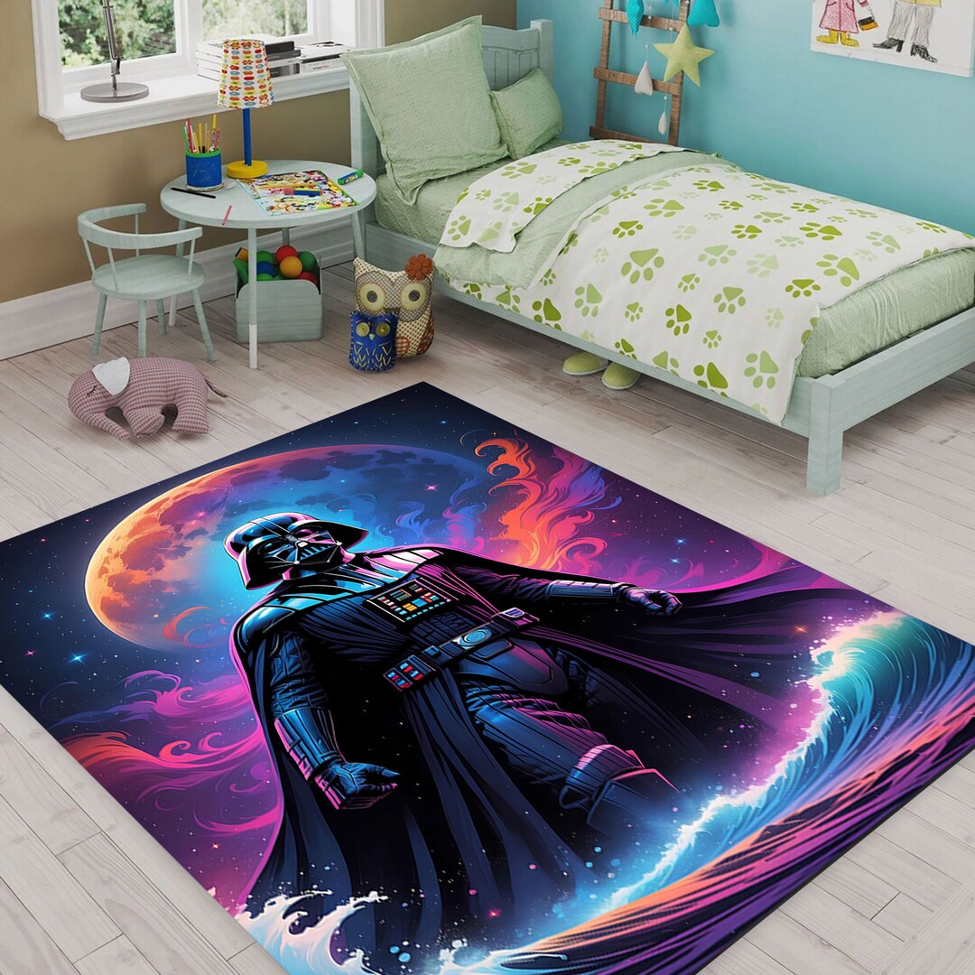 Darth Vader Rug,young Room Rug,living Room Rug,aisle Rug,gift for Movie ...