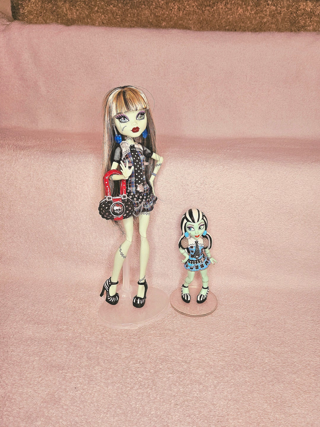 Wave 1 Frankie Stein Doll W Vinyl Figure Monster High Dolls Vintage ...
