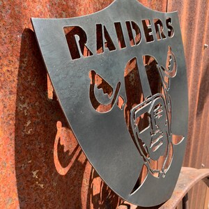 Las Vegas Raiders Metal Art Steel Sign - Etsy