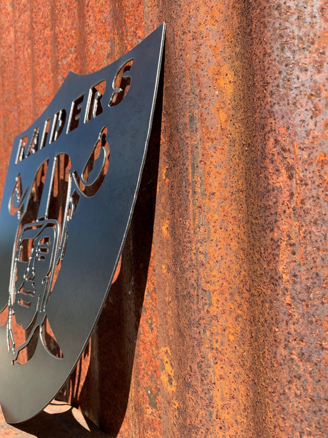 Las Vegas Raiders Metal Art Steel Sign - Etsy