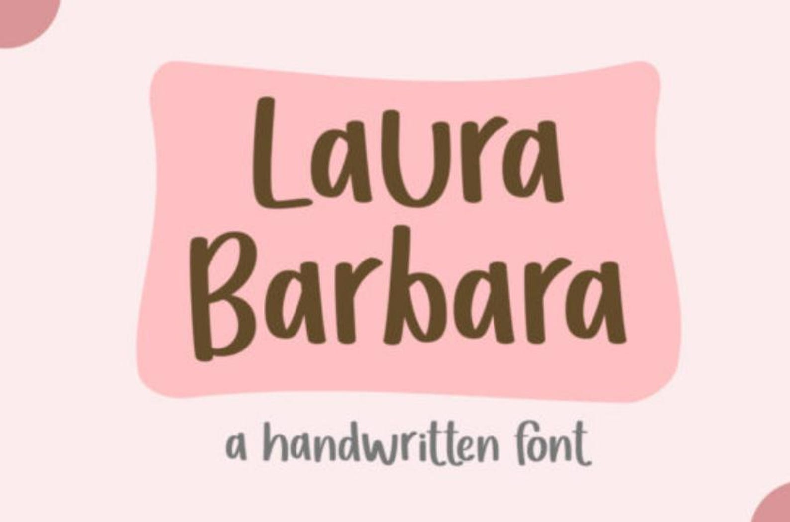 Laura Barbara Font, Handwritten Font, Cricut Font, Casual Font, Modern ...