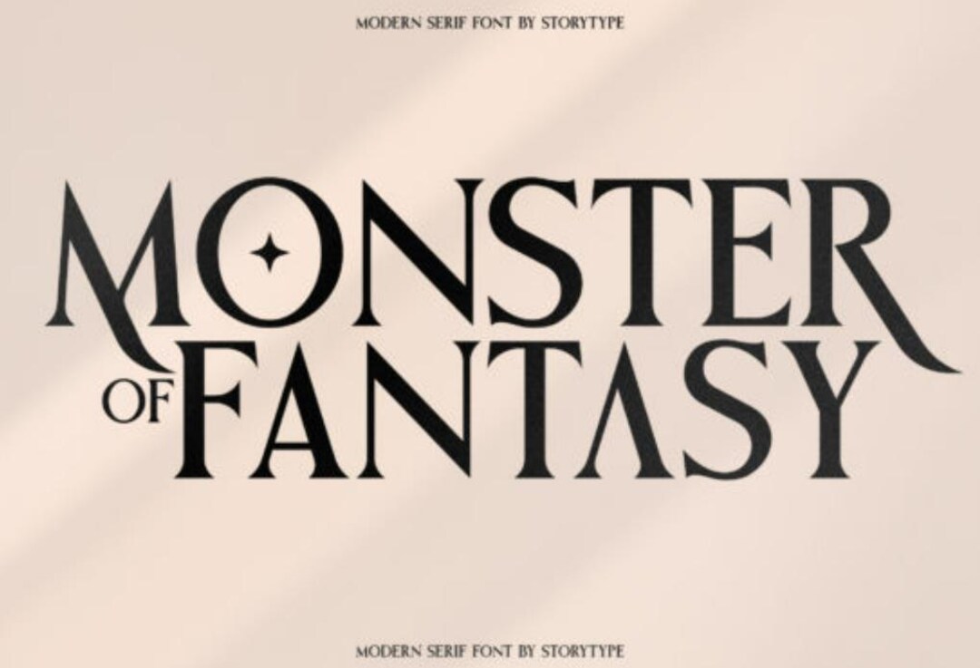 Monster of Fantasy Font, Minimalist Font, Cricut Fonts, Casual Font ...