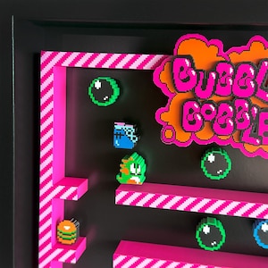 Bubble Bobble Shadow Box 3D Diorama 10.5” X 10.5” X 2.5” - Fan Art ...