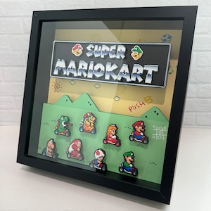 Super Mario Kart Shadow Box 3D Diorama 10.5” X 10.5” X 2.5” - Title ...