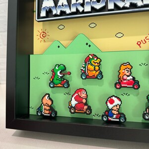 Super Mario Kart Shadow Box 3D Diorama 10.5” X 10.5” X 2.5” - Title ...