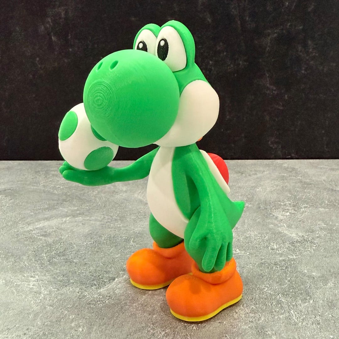 Yoshi 3D Printed Figure - Collectible, Fan Art, Arcade & Gaming ...