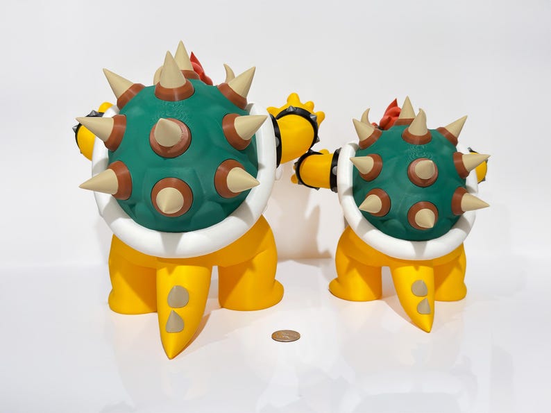Bowser 3D Printed Figures - Collectible, Fan Art, Arcade & Gaming ...