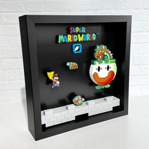 Super Mario World Shadow Box 3D Diorama 10.5” X 10.5” X 2.5” - Fan Art ...