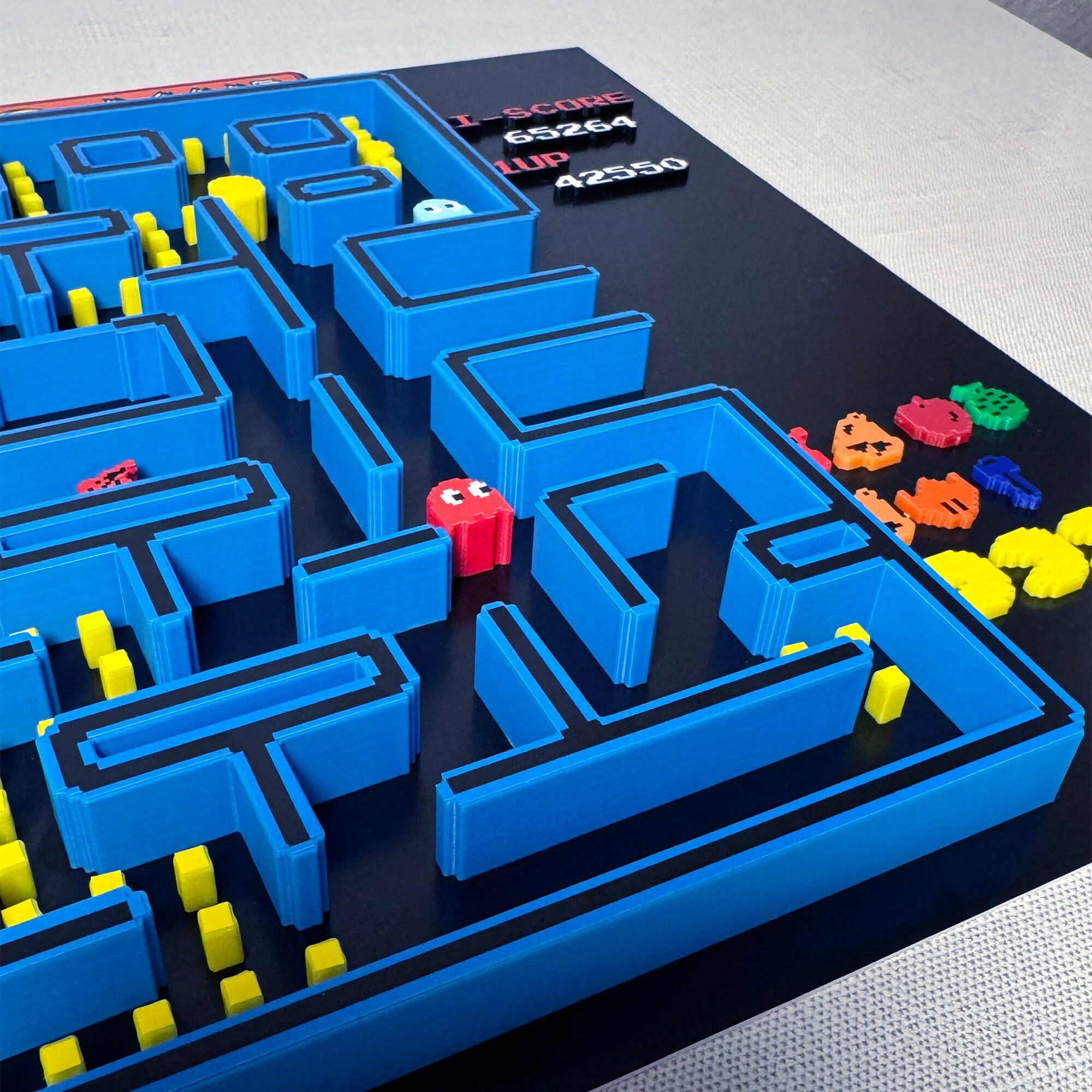 Pac-man Shadow Box 3D Diorama 10.5 X 10.5 X 2.5 Retro Game, Arcade ...