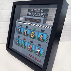Super Mario Kart Shadow Box 3D Diorama 10.5” X 10.5” X 2.5” - Fan Art ...