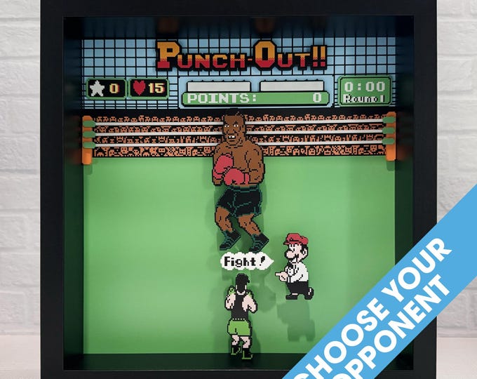 Punch-out!! Shadow Box 3D Diorama 10.5” X 10.5” X 2.5” - Fan Art ...