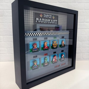 Super Mario Kart Shadow Box 3D Diorama 10.5” X 10.5” X 2.5” - Fan Art ...