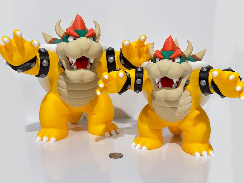 Bowser 3D Printed Figures - Collectible, Fan Art, Arcade & Gaming ...