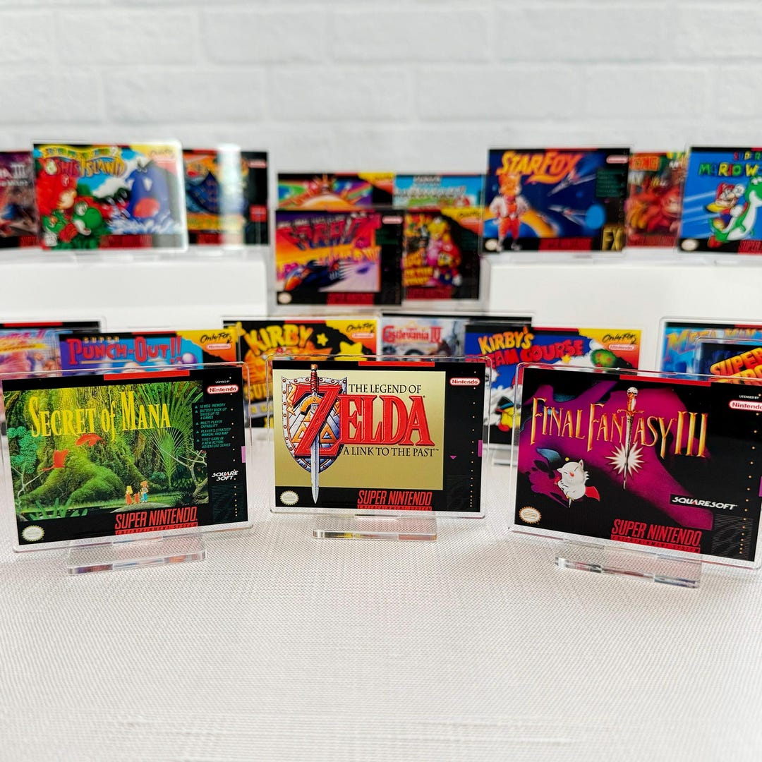 Game Box Art Displays / Super Nintendo (SNES) - Fan Art, Arcade ...