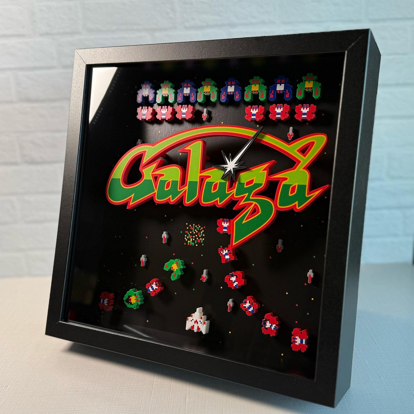 Galaga Shadow Box 3D Diorama 10.5” X 10.5” X 2.5” - Fan Art, Arcade ...
