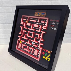 Ms. Pac-man Shadow Box 3D Diorama 10.5” X 10.5” X 2.5” - Fan Art ...
