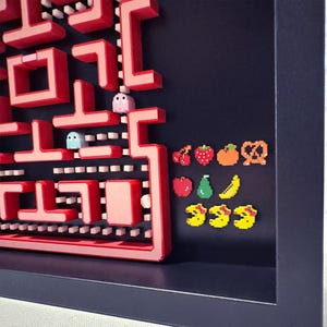 Ms. Pac-man Shadow Box 3D Diorama 10.5” X 10.5” X 2.5” - Fan Art ...