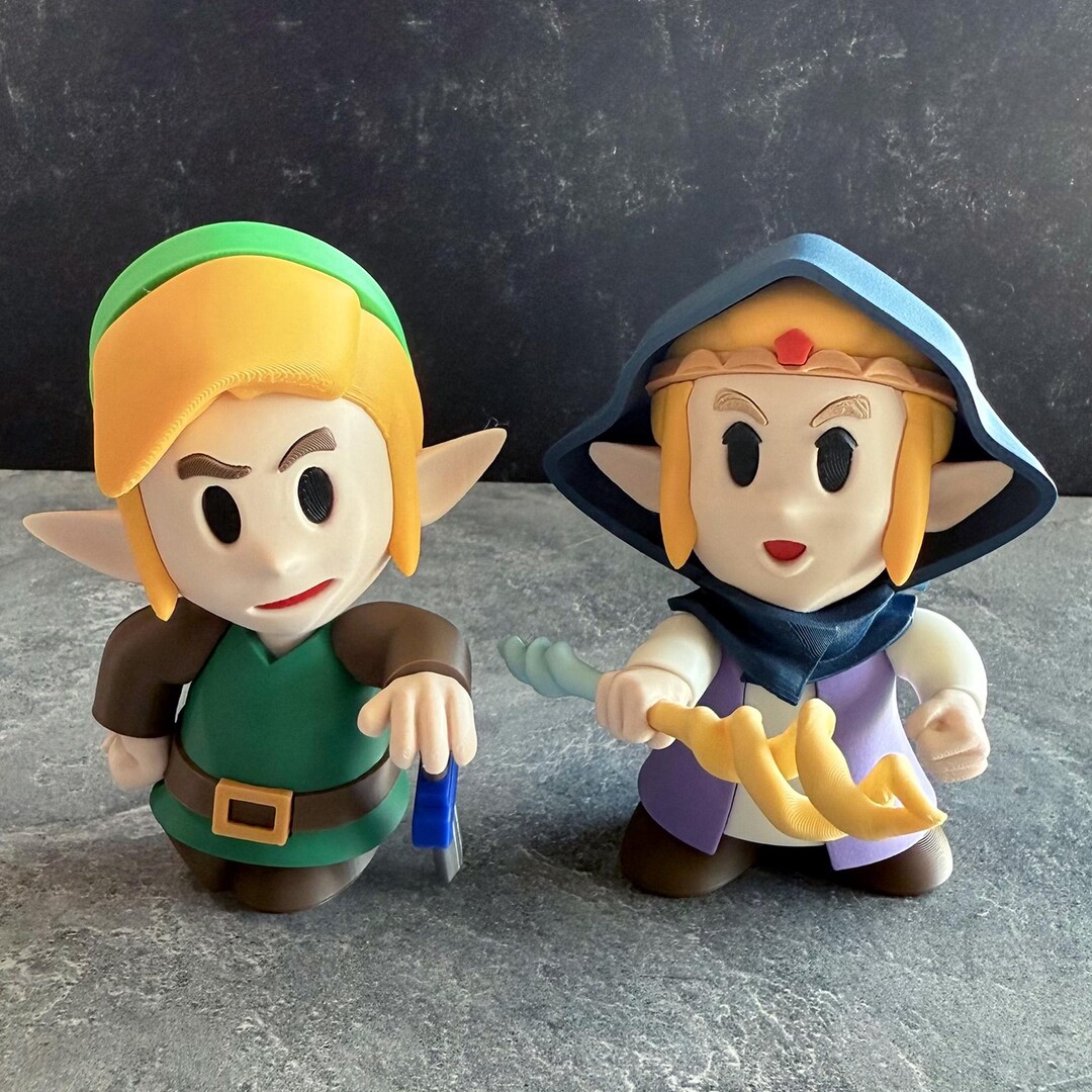Zelda and Link 3D Printed Figures - Collectible, Fan Art, Arcade ...