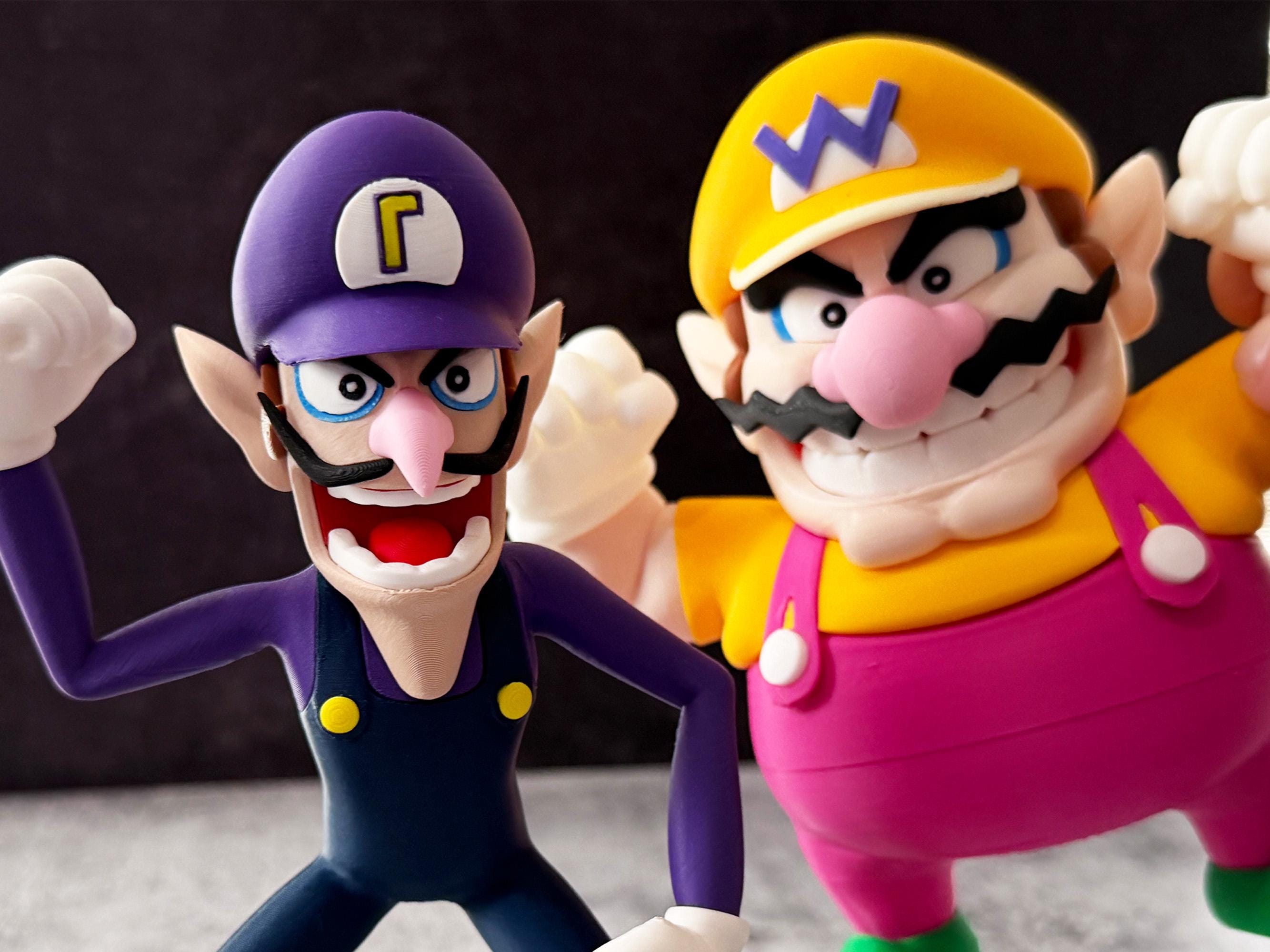 Wario and Waluigi 3D Printed Figure - Collectible, Fan Art, Arcade ...