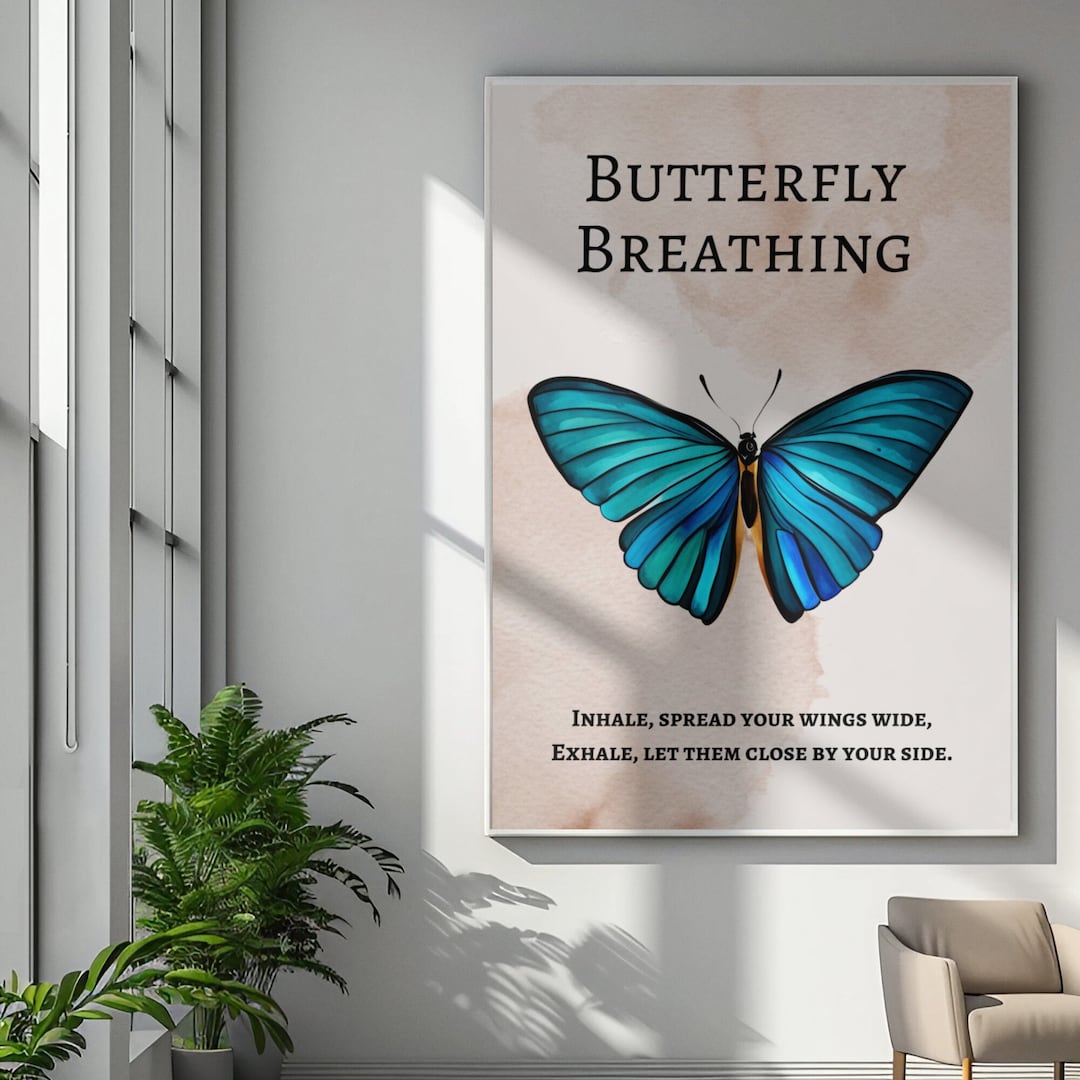 Butterfly Breathing: Boho Poster | Mindfulness & Self-regulation ...