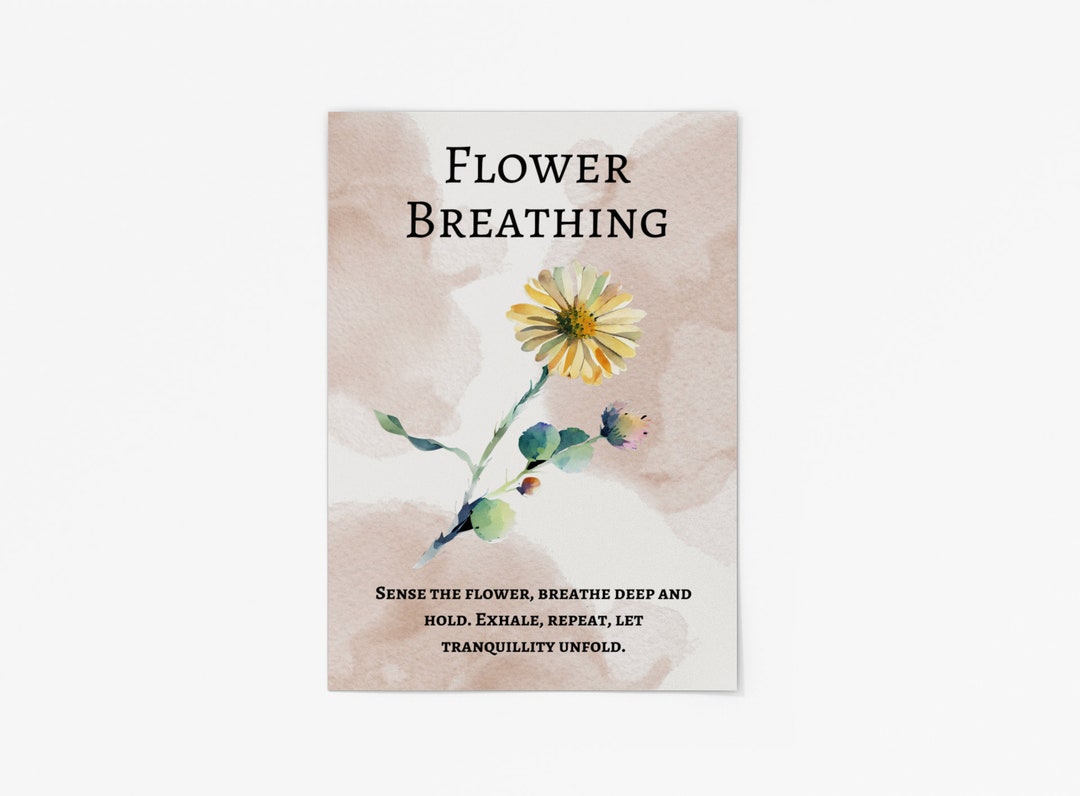 Flower Breathing: Boho Poster Mindfulness & Self-regulation Exercise ...