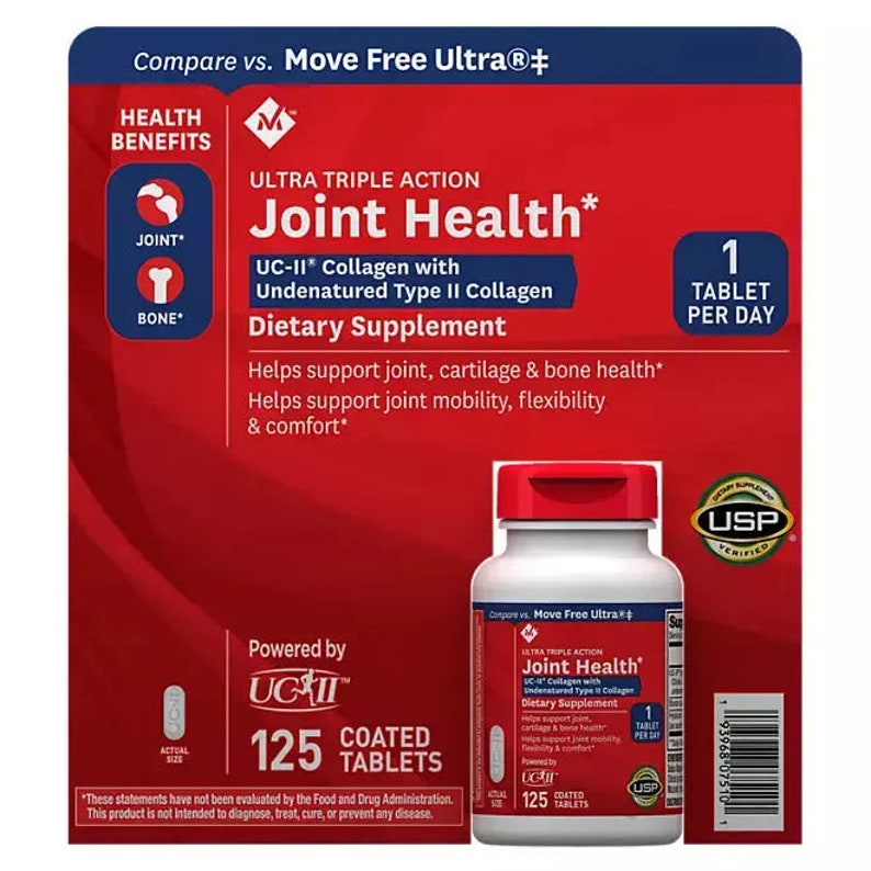Member's Mark Ultra Triple Action Joint Health Tablets , 125 Ct. - Etsy