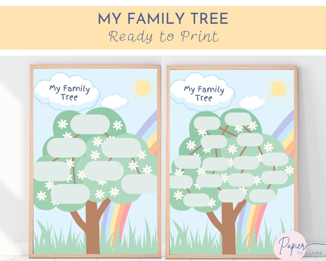 My Family Tree Printable Template | Educational Resources | Kids ...
