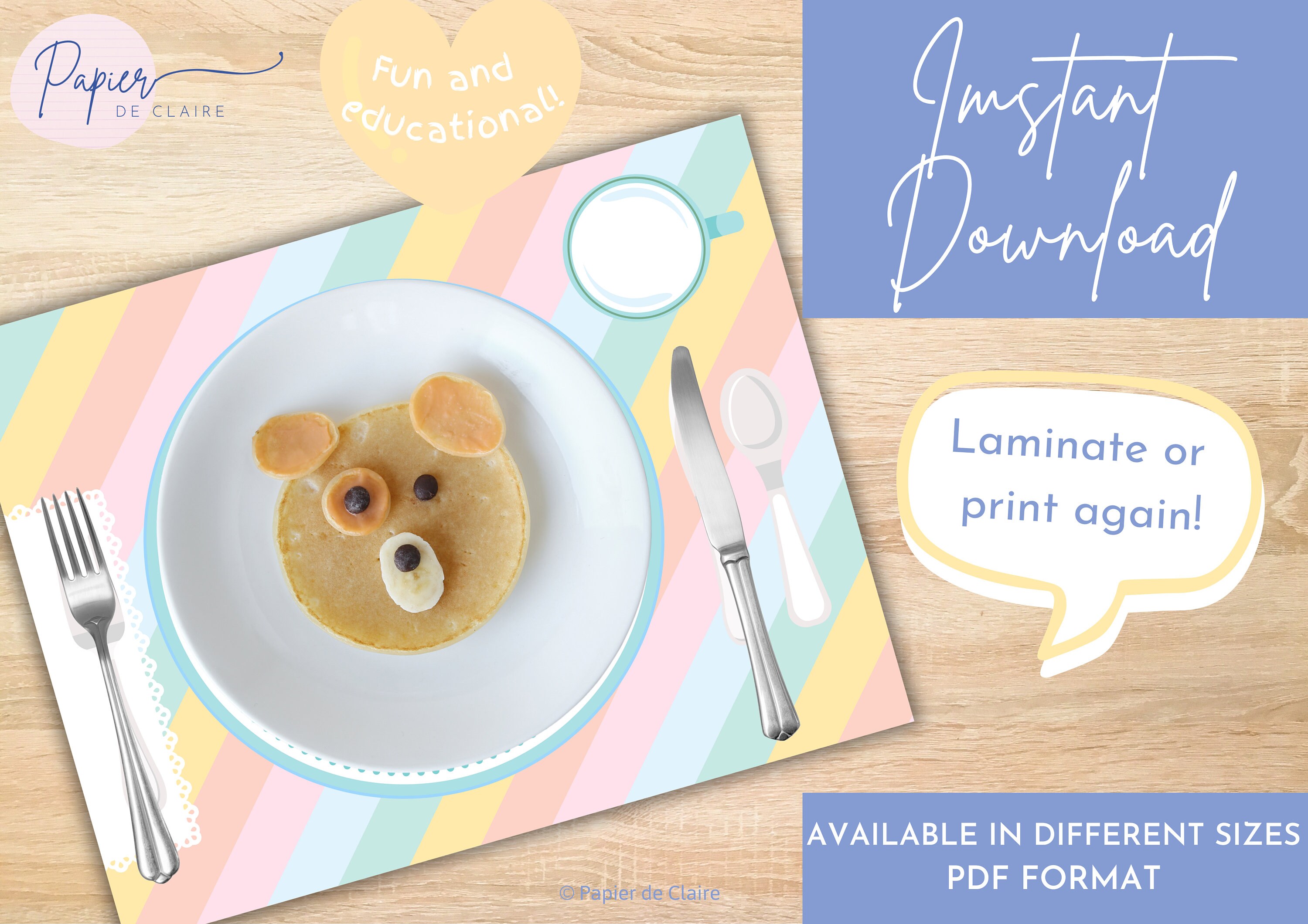 Montessori Kids Printable Placement Rainbow | Toddler Preschool Table ...