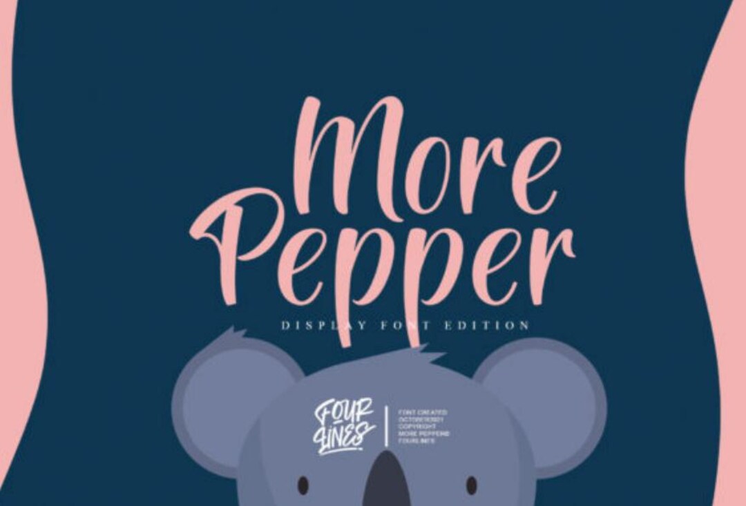 More Pepper Font, Handwritten Font, Cute Font, Branding Font, Wedding ...