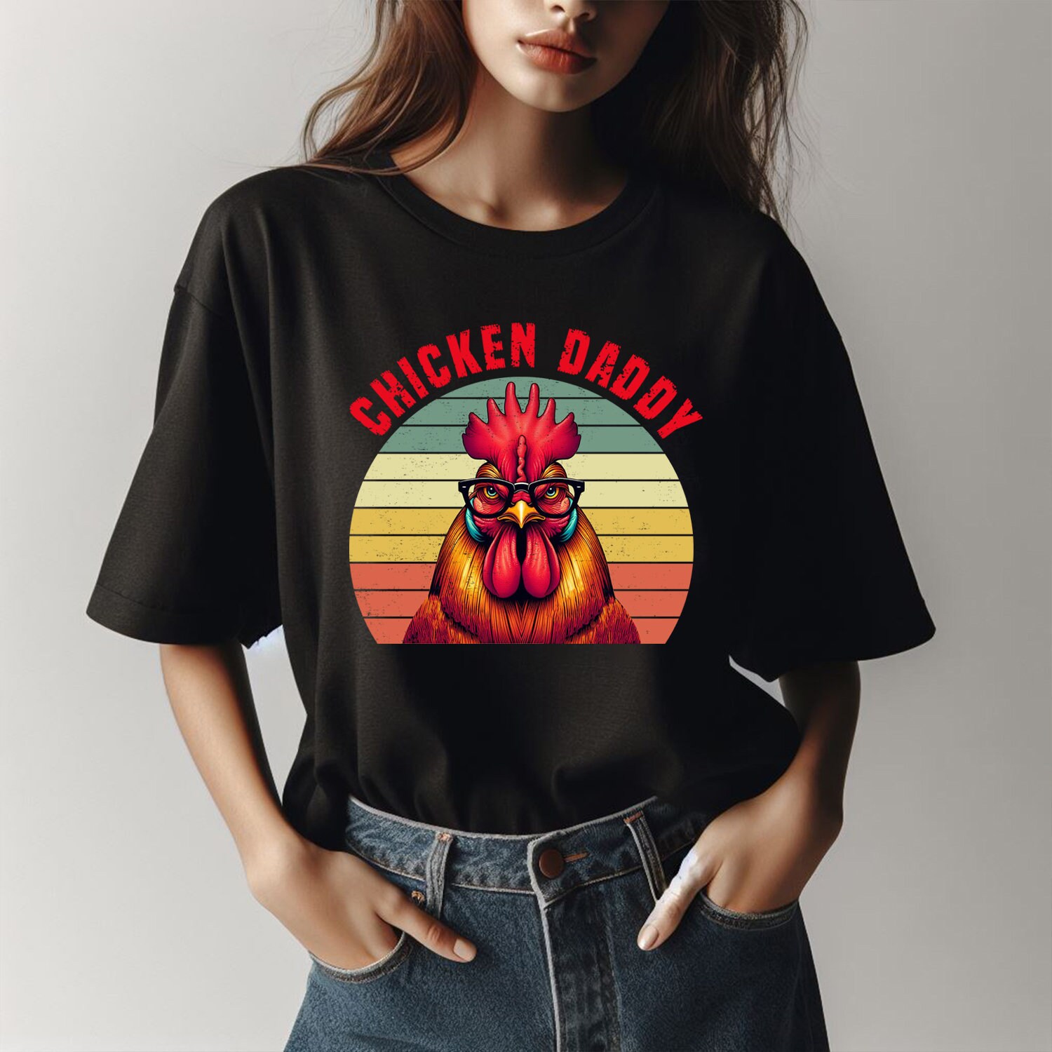 Funny Chicken Daddy Png, Love Chicken Png, Chicken Dad Png, Gift for ...