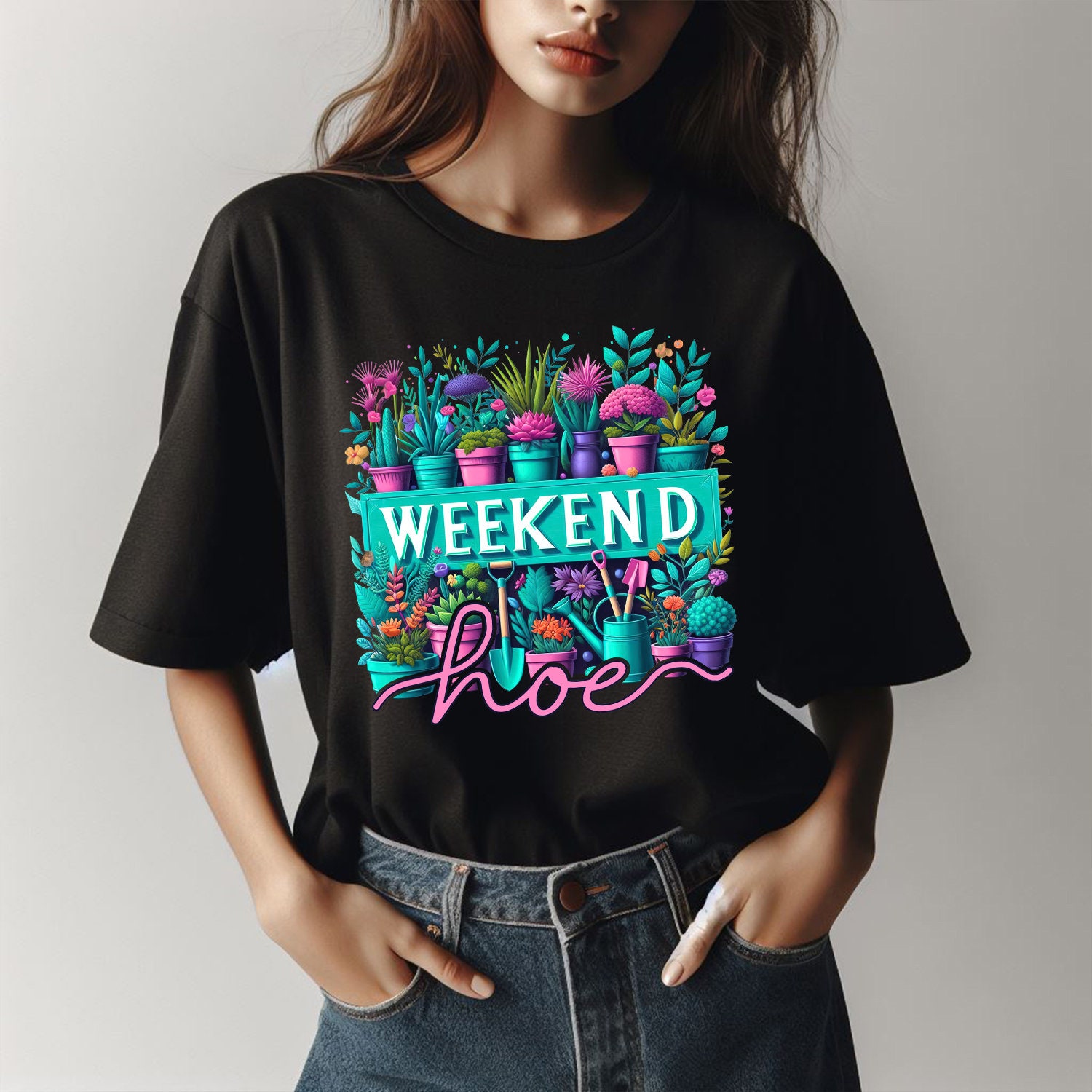 Weekend Hoe Png, Garden Lover Png, Gardening Png, Gift for Plants Lover ...